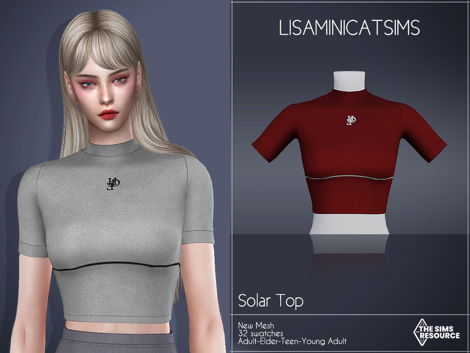 Solar Top by Lisaminicatsims from TSR • Sims 4 Downloads