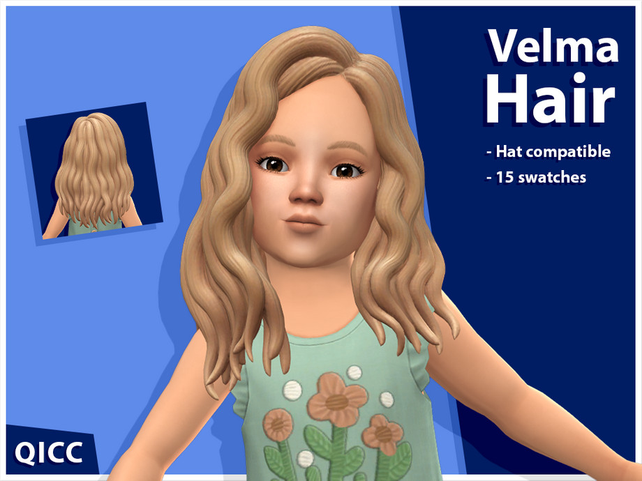 Velma Hair by qicc from TSR • Sims 4 Downloads