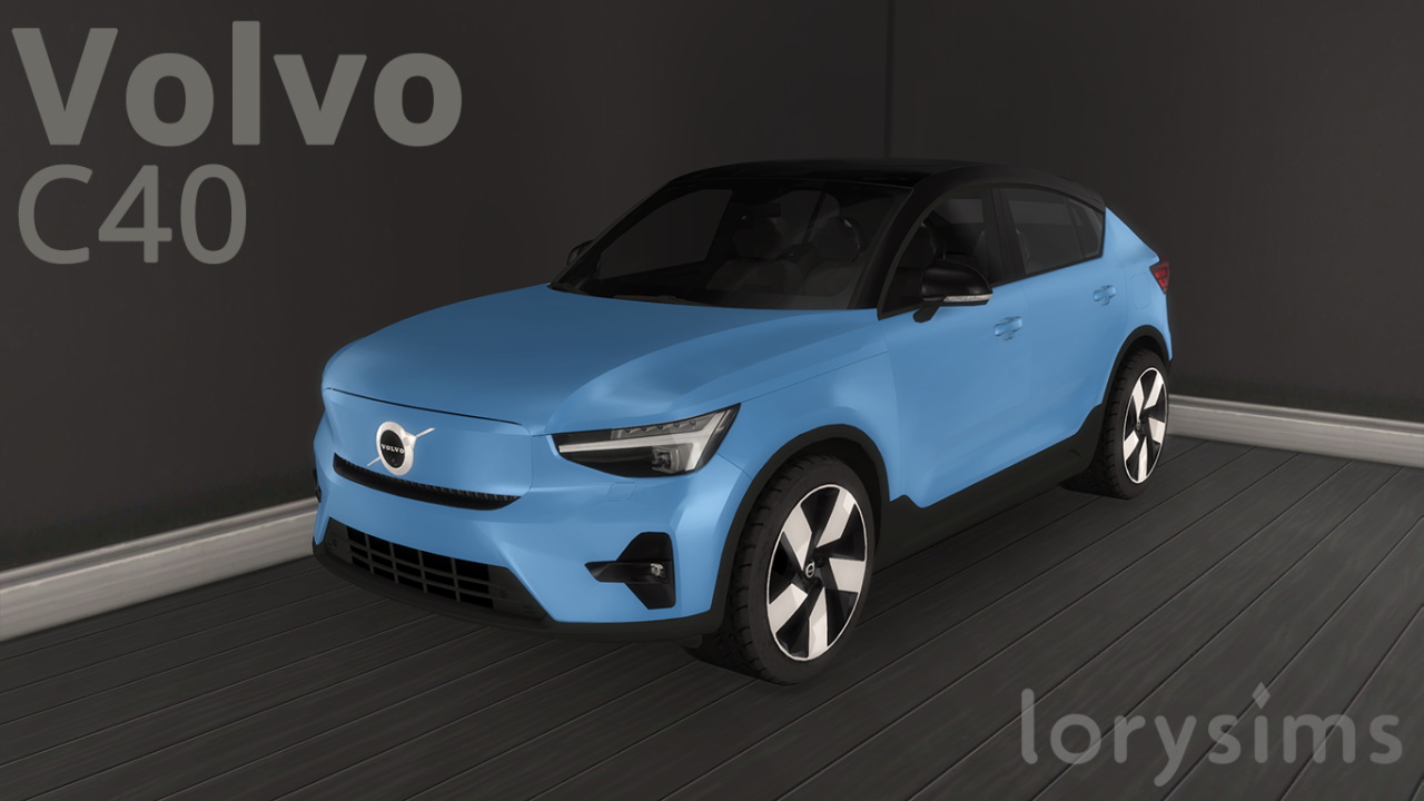 2022 Volvo C40 Recharged from Lory Sims • Sims 4 Downloads