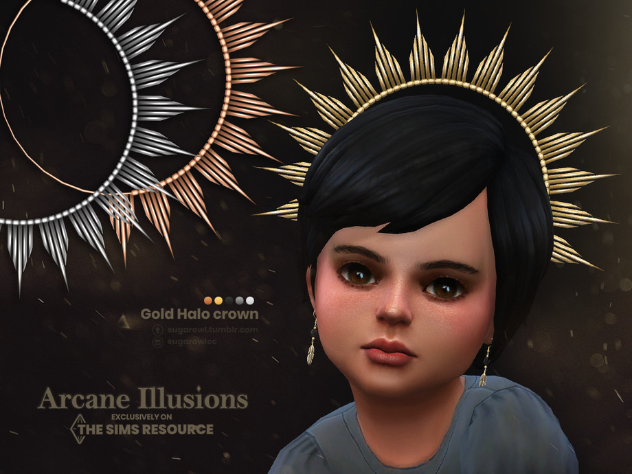 Arcane Illusions | Gold Halo crown for toddlers by sugar owl from TSR ...