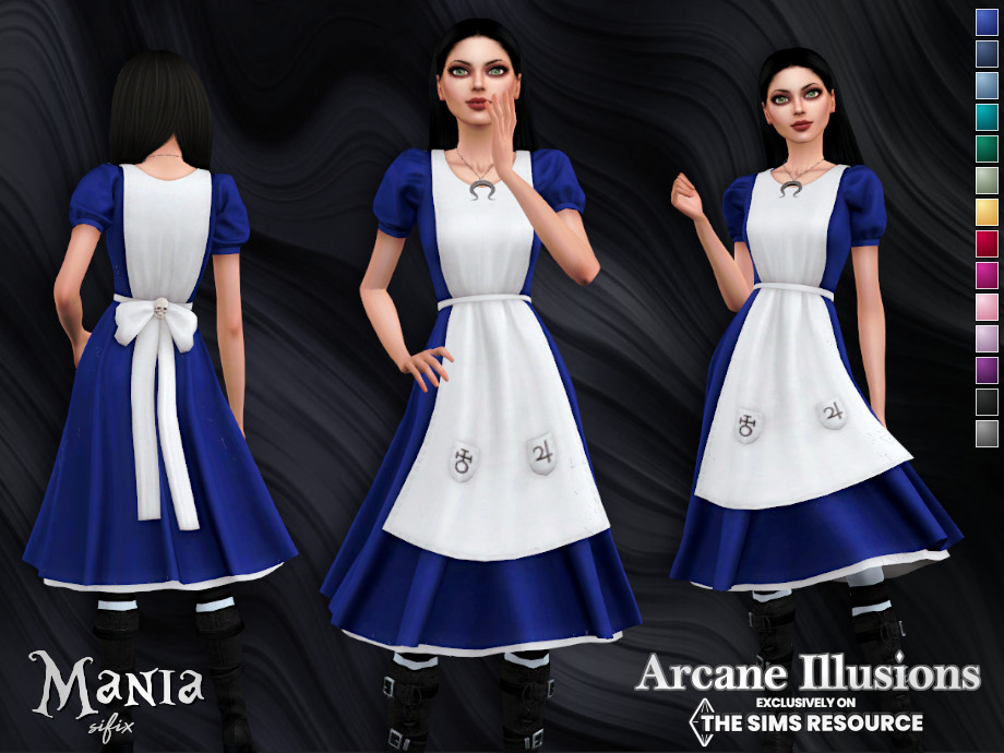 Arcane Illusions - Mania Dress by Sifix from TSR • Sims 4 Downloads