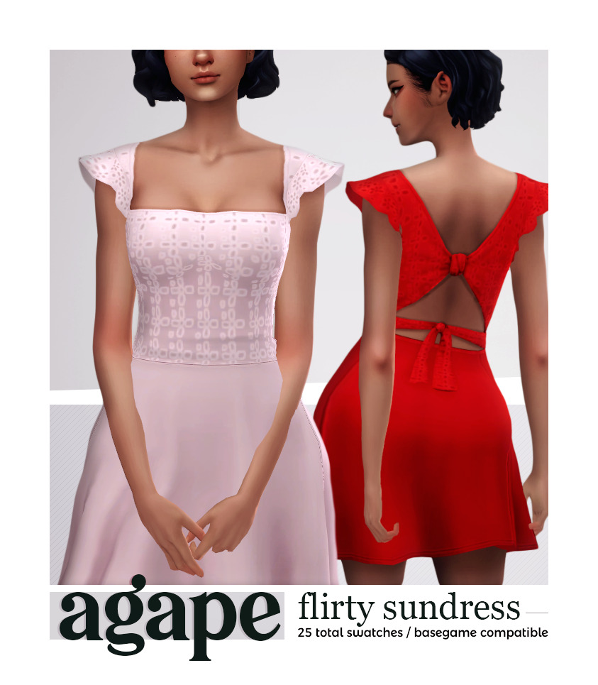 Agape Sundress from Viiavi • Sims 4 Downloads