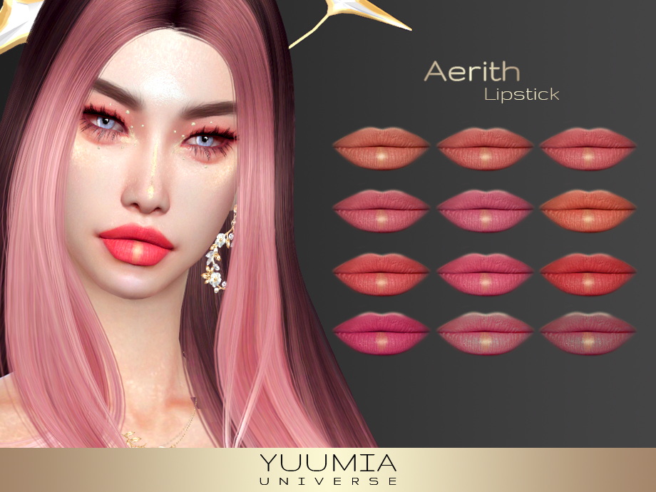 Aerith Lipstick from Yuumia Universe CC • Sims 4 Downloads