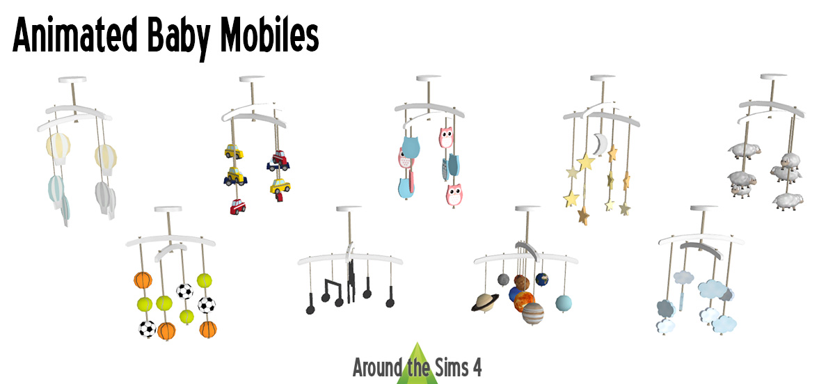 Animated baby mobiles from Around The Sims 4 • Sims 4 Downloads