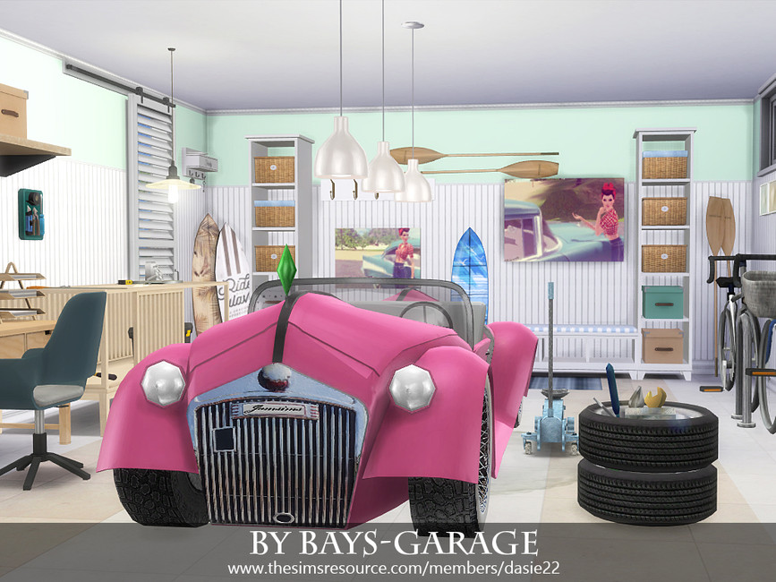 BY BAYS - Garage by dasie2 from TSR • Sims 4 Downloads
