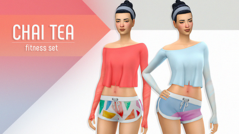 CHAI TEA fitness set from Viiavi • Sims 4 Downloads