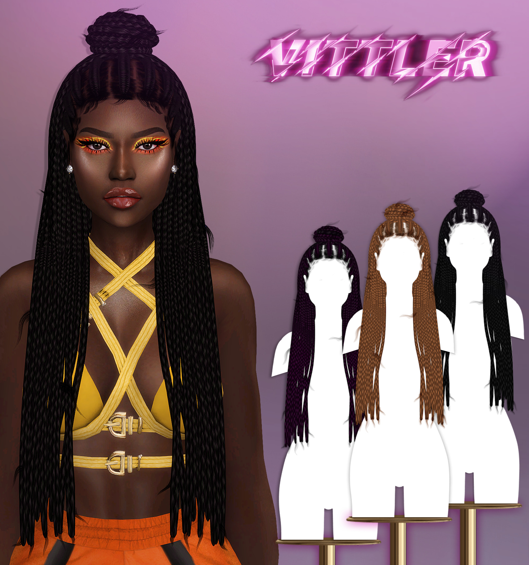 Desiré Hair from Vittler • Sims 4 Downloads