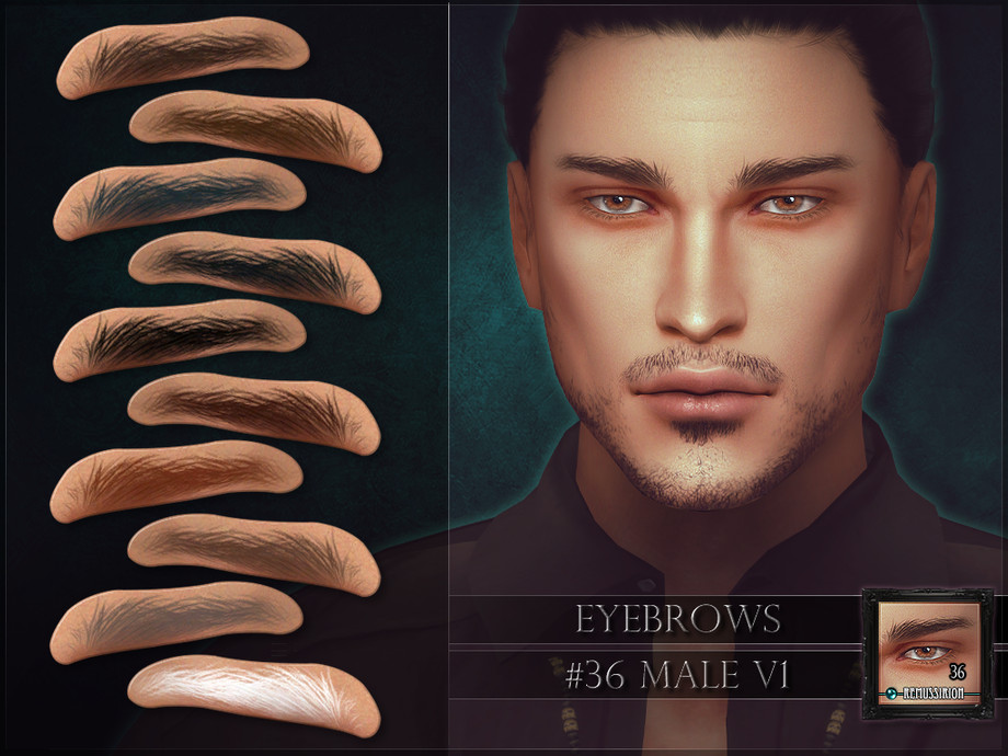 Eyebrows 36 M V1 by RemusSirion from TSR • Sims 4 Downloads