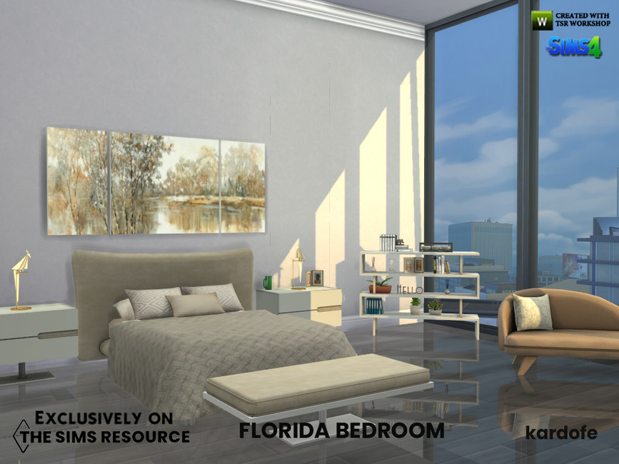 Florida Bedroom by kardofe from TSR • Sims 4 Downloads