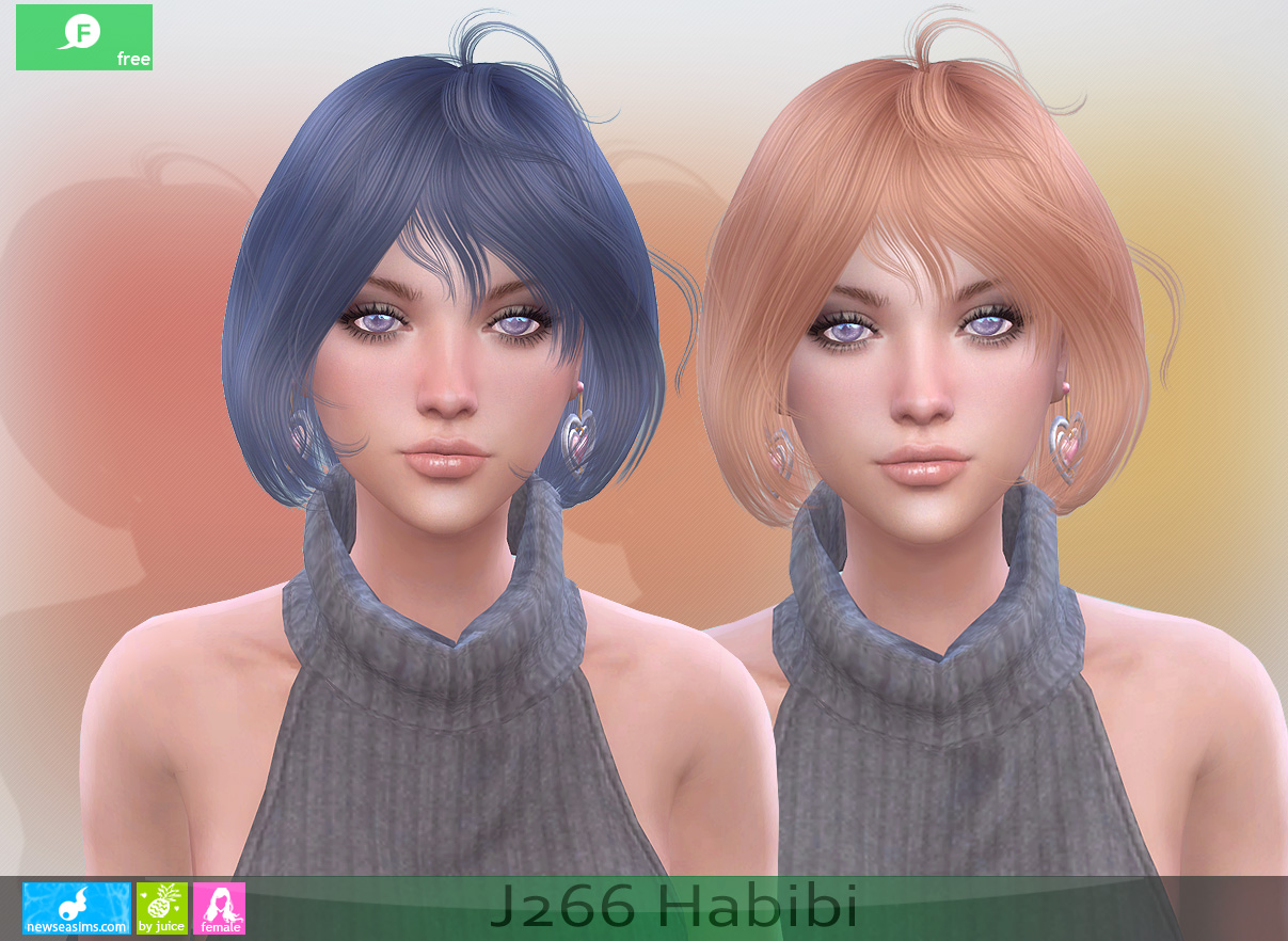 Habibi Hair from NewSea • Sims 4 Downloads