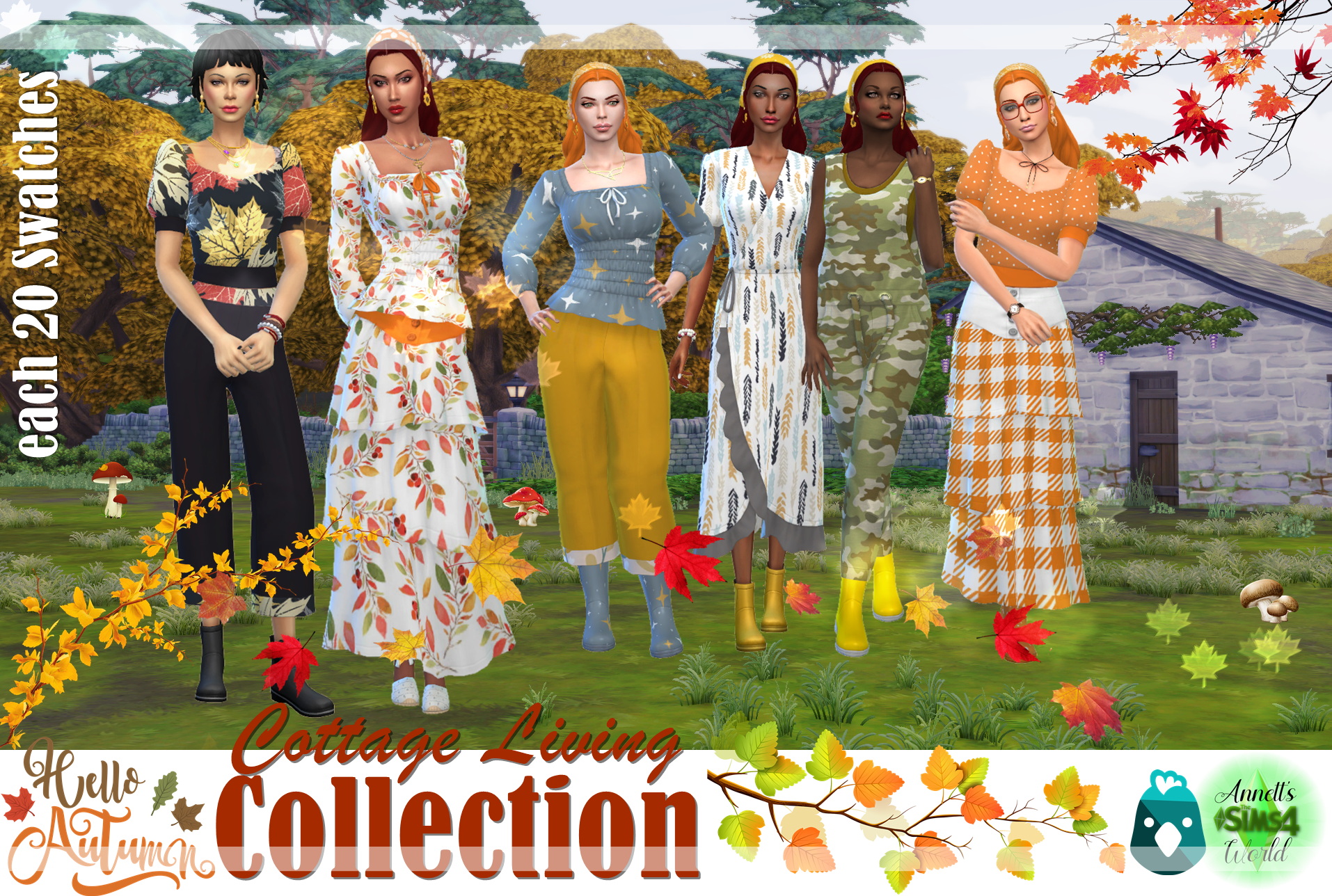 "Hello Autumn" Collection from Annett`s Sims 4 Welt • Sims 4 Downloads