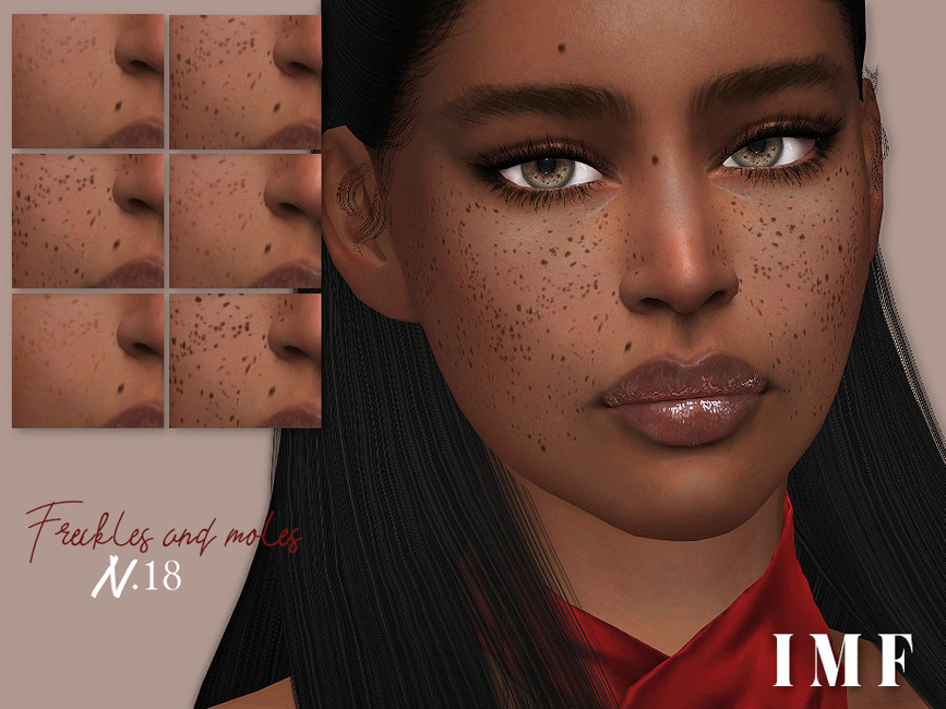 Freckles and moles N.18 by IzzieMcFire from TSR • Sims 4 Downloads