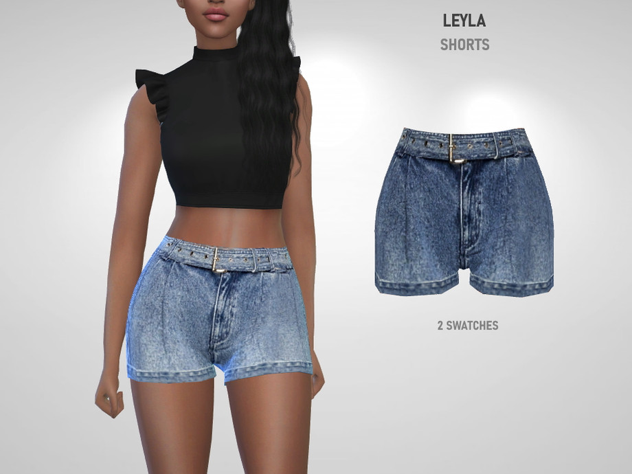 Leyla Shorts by Puresim from TSR • Sims 4 Downloads