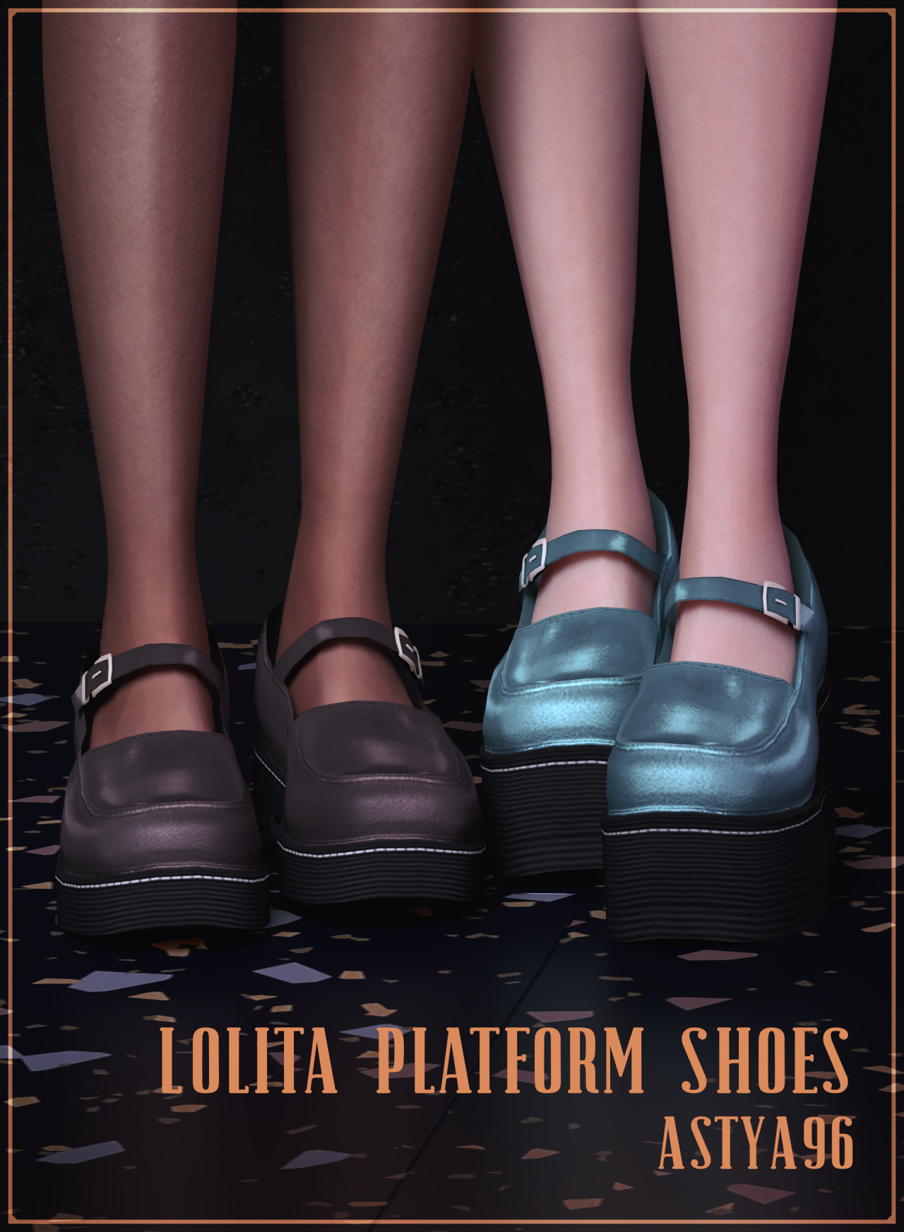 Lolita Platform Shoes from Astya96 • Sims 4 Downloads