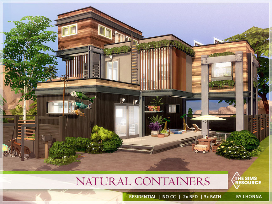 Natural Containers by Lhonna from TSR • Sims 4 Downloads