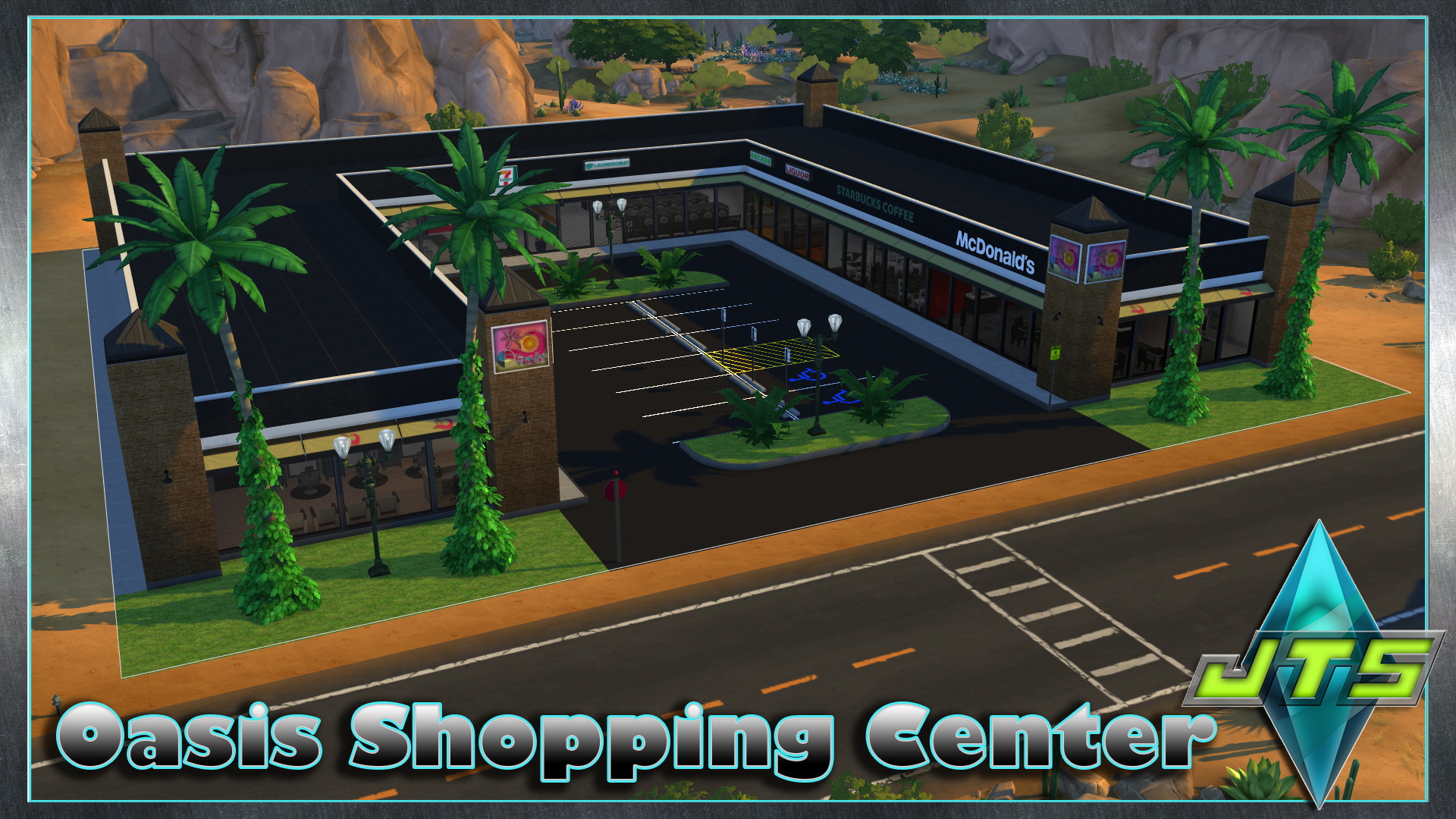 Oasis Shopping Center by jctekksims from Mod The Sims • Sims 4 Downloads
