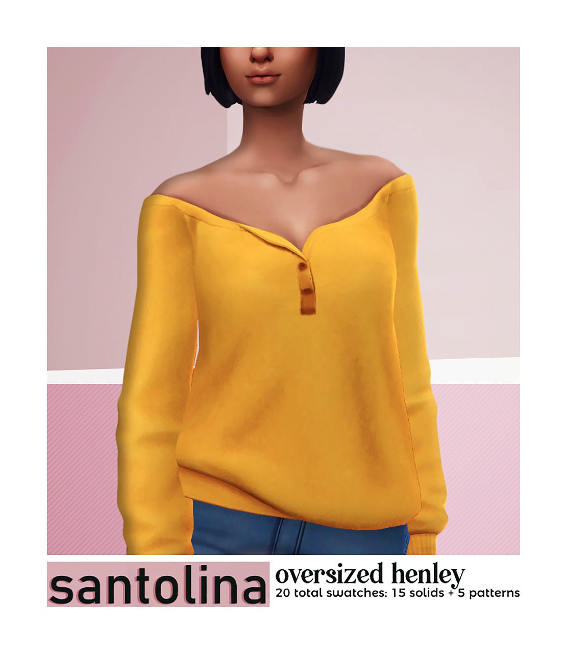 Santolina Top from Viiavi • Sims 4 Downloads