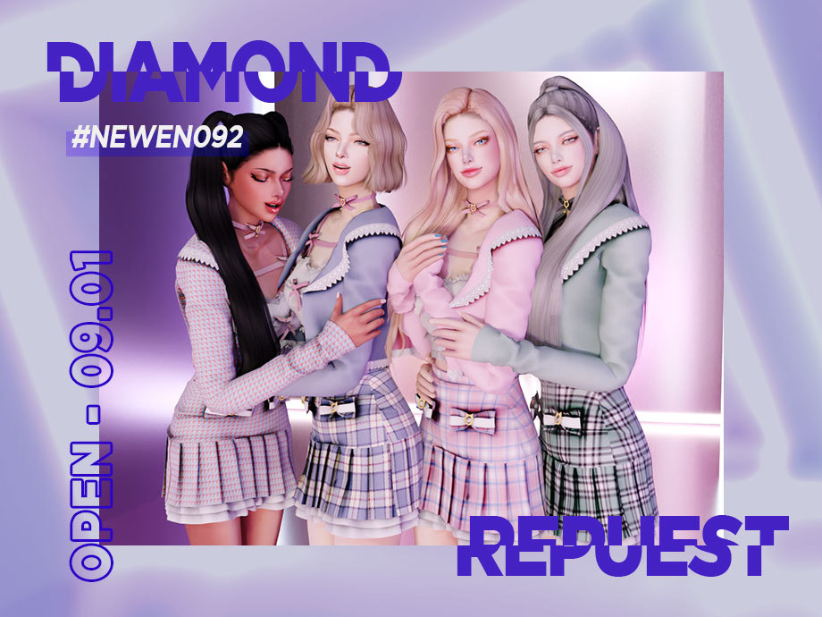 Set Series Diamond from Newen • Sims 4 Downloads