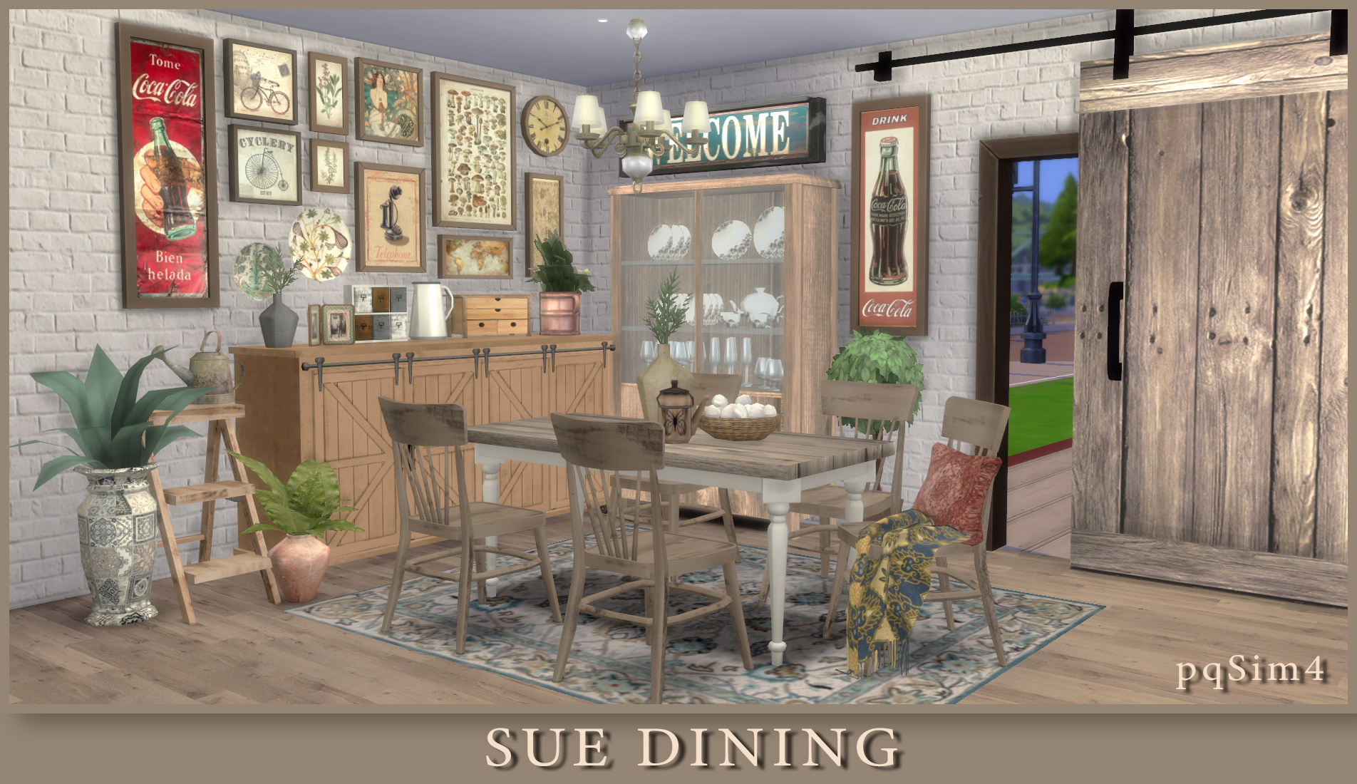 Sue Dining Room from PQSims4 • Sims 4 Downloads