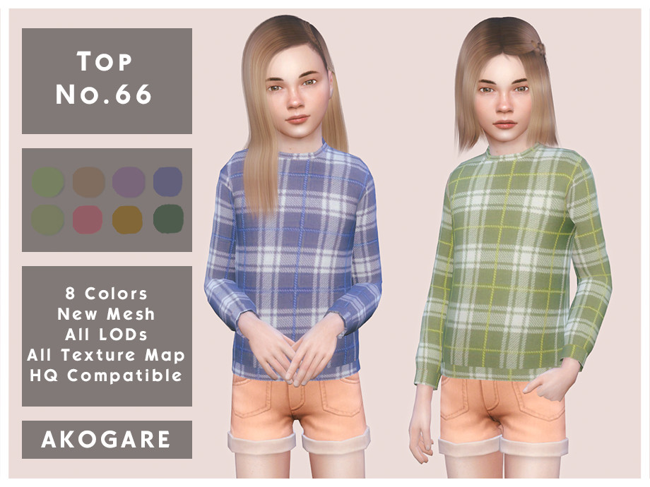 Top No.66 by _Akogare_ from TSR • Sims 4 Downloads