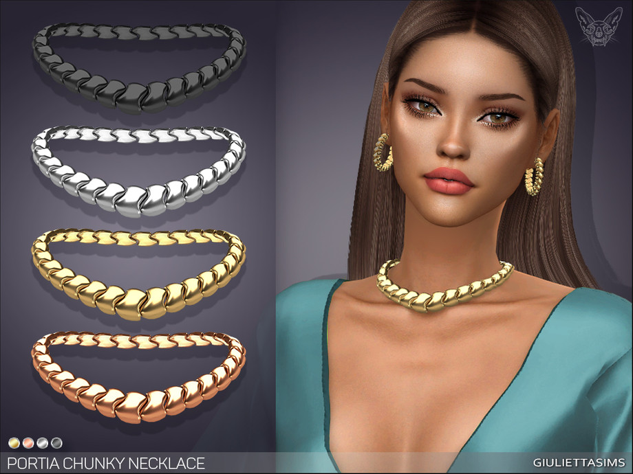 Portia Necklace by feyona from TSR • Sims 4 Downloads