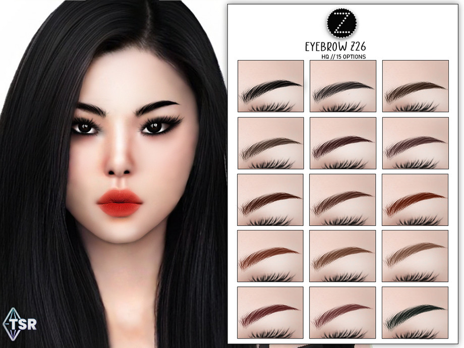 EYEBROW Z26 by ZENX from TSR • Sims 4 Downloads