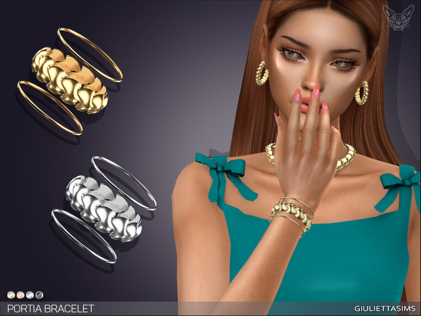 Portia Bracelet Set by feyona from TSR • Sims 4 Downloads