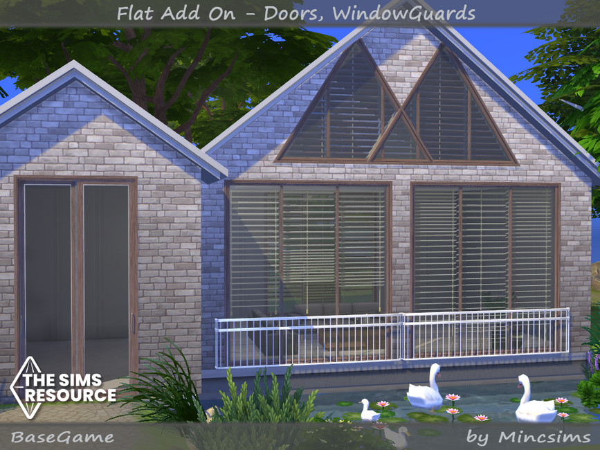 Flat AddOn - Doors and Window Guards by Mincsims from TSR • Sims 4 ...