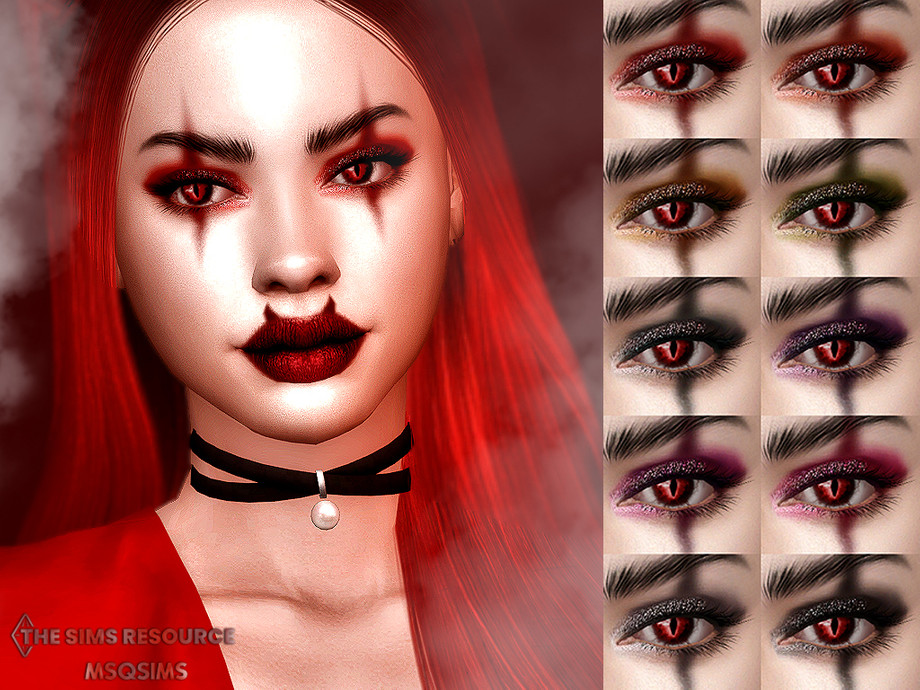 Devil Eyeshadow by MSQSIMS from TSR • Sims 4 Downloads