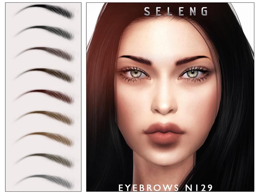 Eyebrows N129 by Seleng from TSR • Sims 4 Downloads