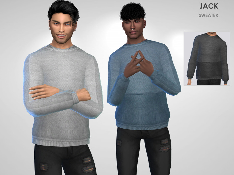 Jack Sweater by Puresim from TSR • Sims 4 Downloads