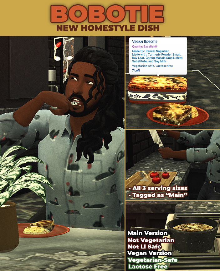 Bobotie - New Custom Recipe by RobinKLocksley from Mod The Sims • Sims ...