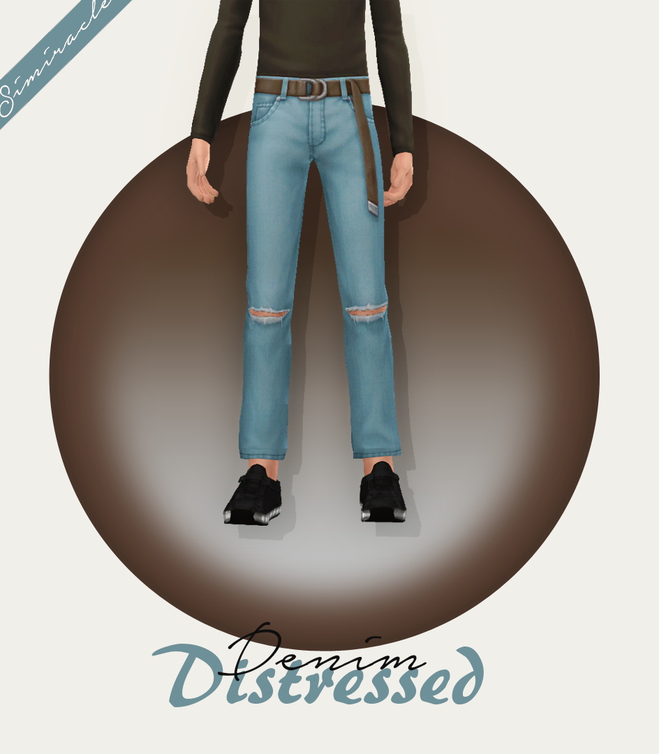 Denim Distressed from Simiracle • Sims 4 Downloads