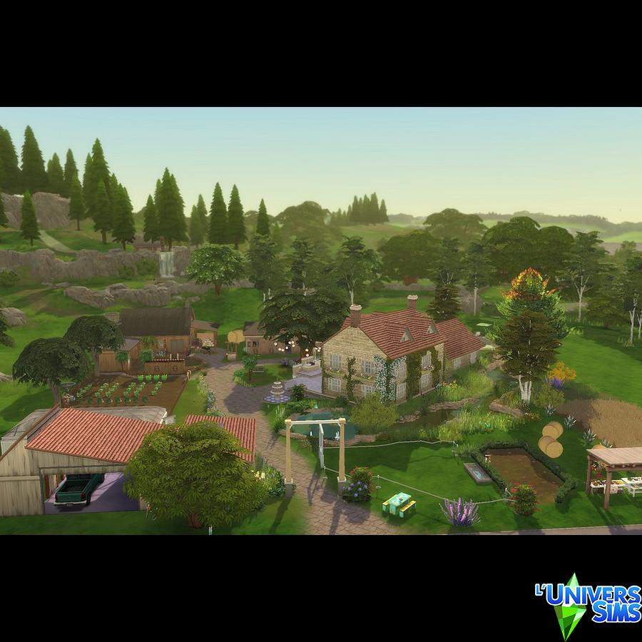 Intergenerational farm by meliaone from Luniversims • Sims 4 Downloads
