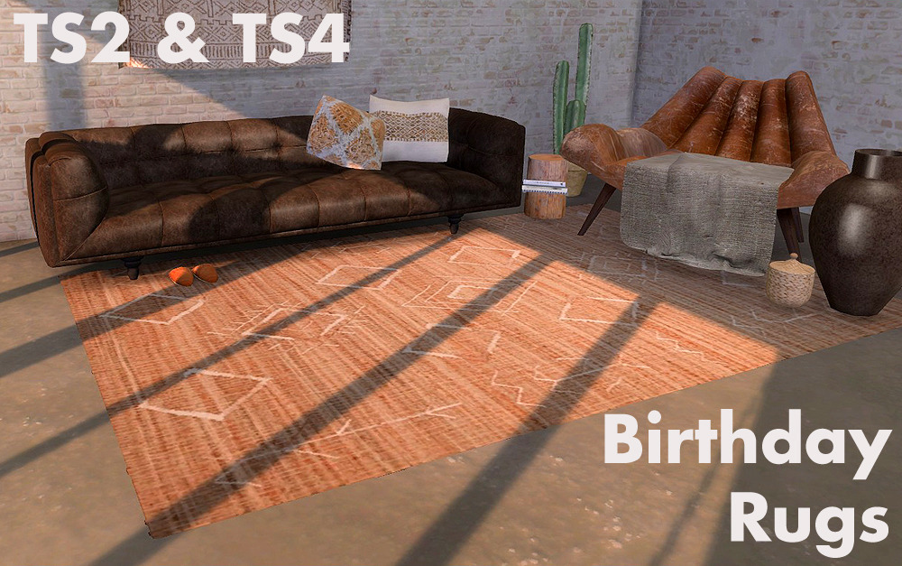 Kim’s square rugs from Riekus13 • Sims 4 Downloads