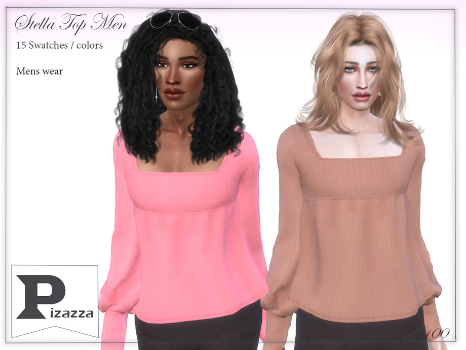 Stella Top Men by pizazz from TSR • Sims 4 Downloads