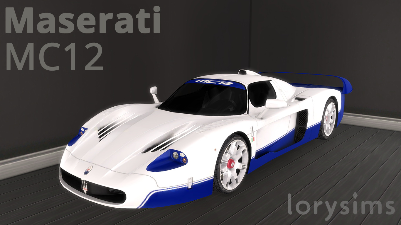 2005 Maserati MC12 from Lory Sims • Sims 4 Downloads