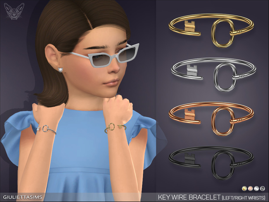Key Wire Bracelet Set For Kids by feyona from TSR • Sims 4 Downloads