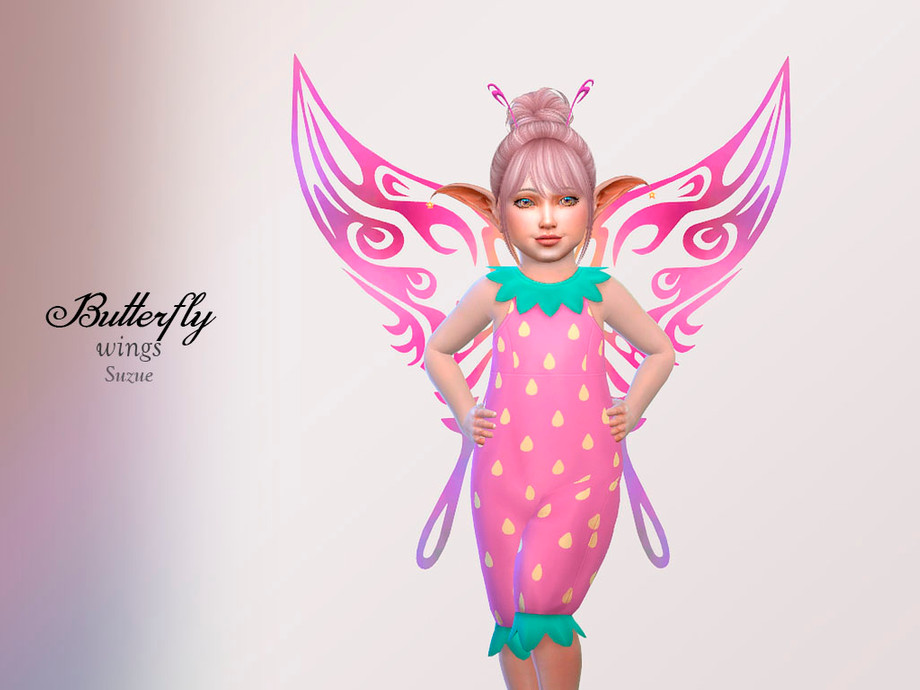 Butterfly Wings Toddler by Suzue from TSR • Sims 4 Downloads