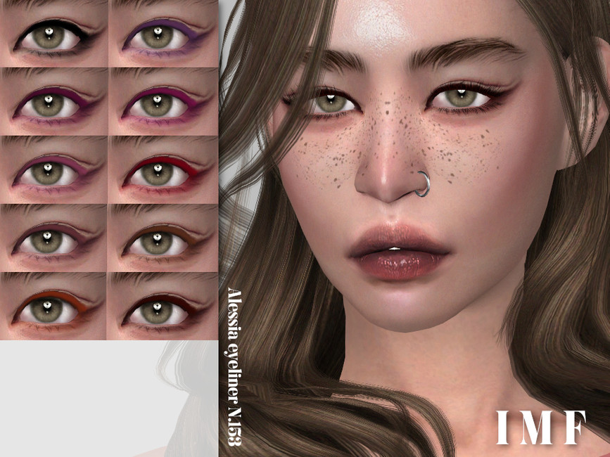 IMF Alessia Eyeliner N.153 by IzzieMcFire from TSR • Sims 4 Downloads