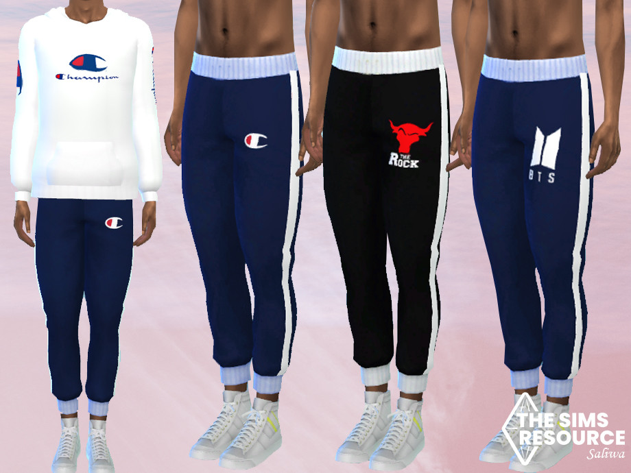 Men Athletic Track Pants by Saliwa from TSR • Sims 4 Downloads