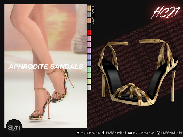 Aphrodite Sandals from Murphy • Sims 4 Downloads