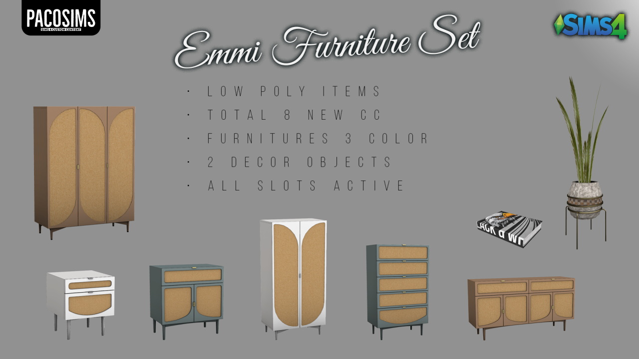 Emmi Furniture Set from Paco Sims • Sims 4 Downloads