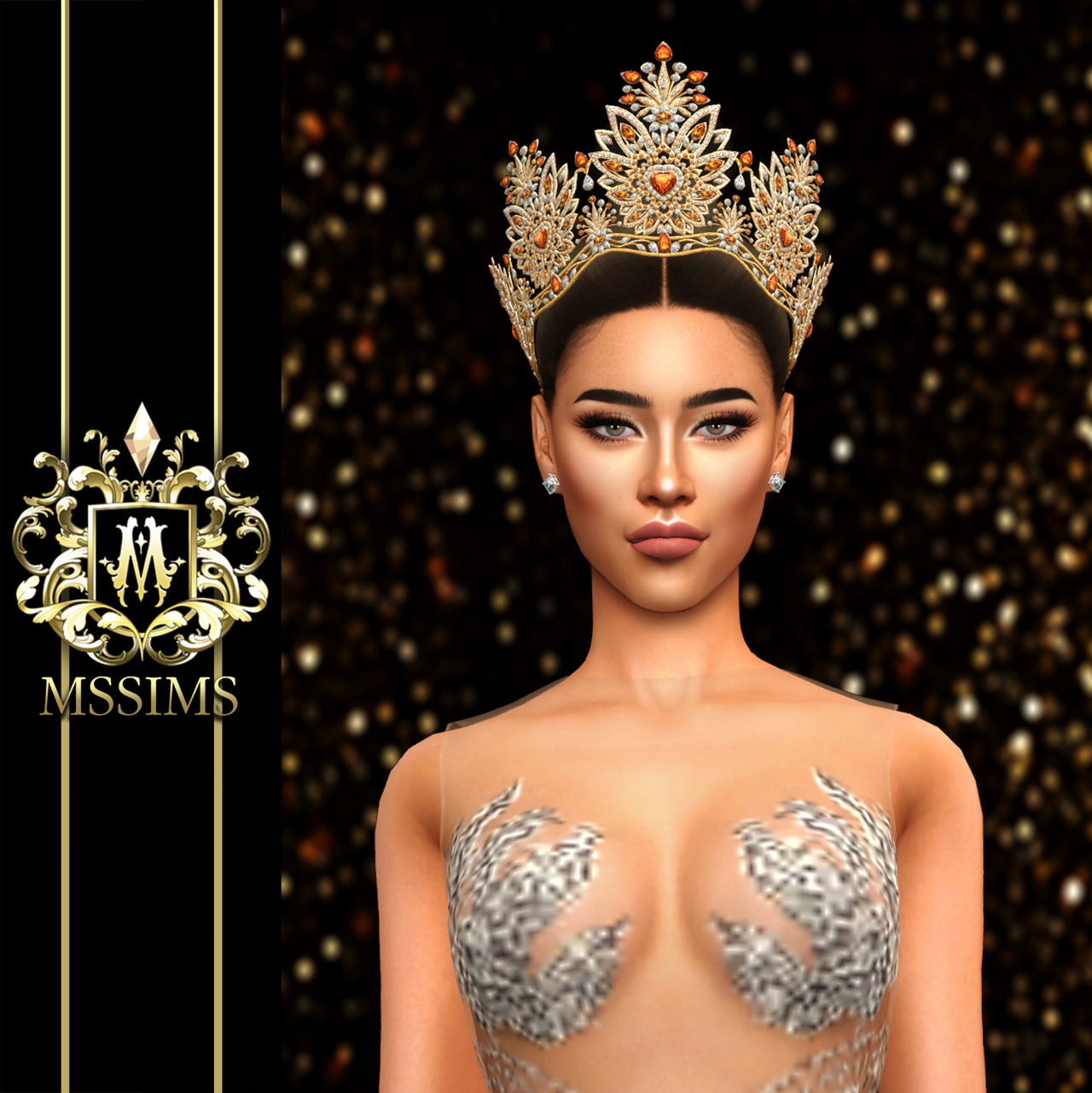 Flame Of Passion Miss Universe Crown from MSSIMS • Sims 4 Downloads