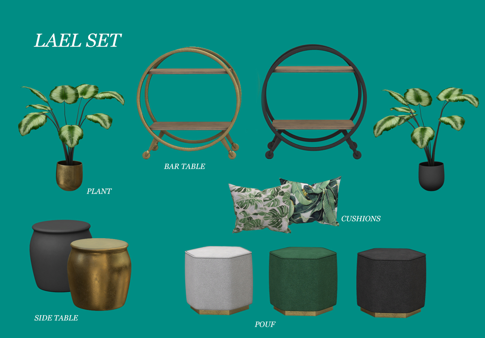 Lael Set from Leo 4 Sims • Sims 4 Downloads