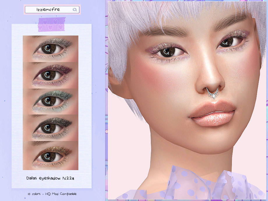 IMF Dallas Eyeshadow N.228 by IzzieMcFire from TSR • Sims 4 Downloads