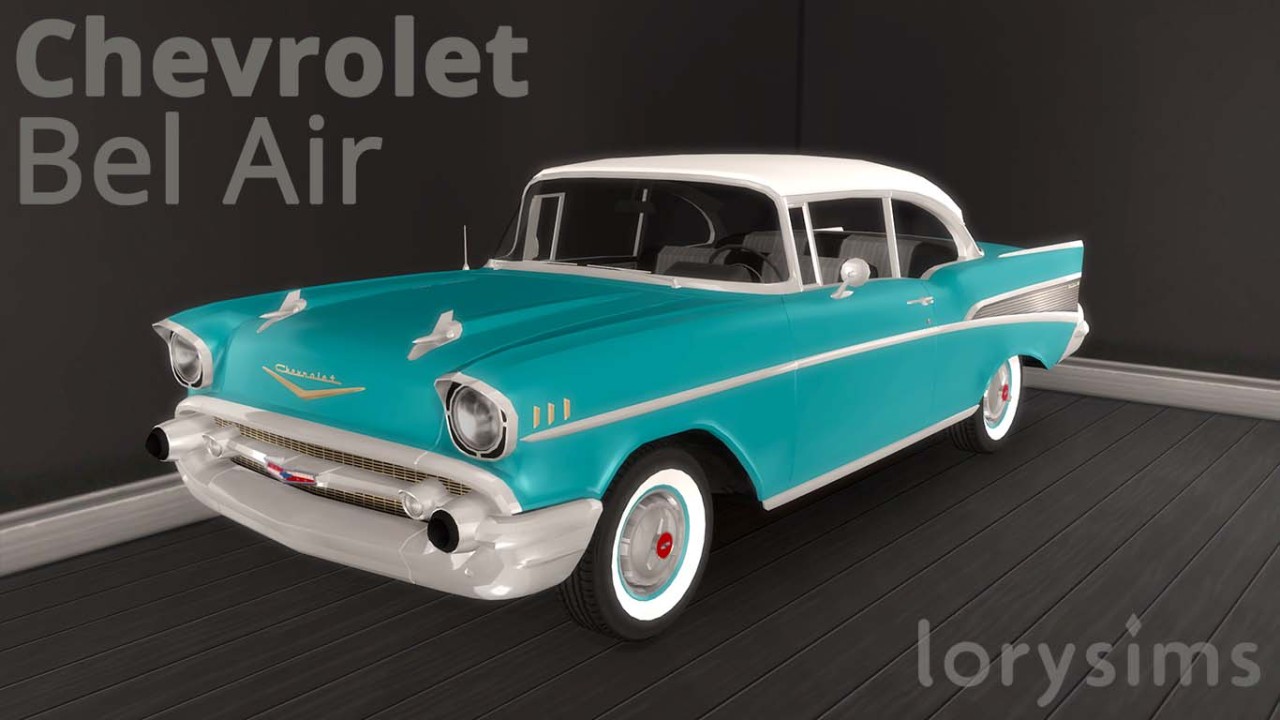 1957 Chevrolet Bel Air from Lory Sims • Sims 4 Downloads