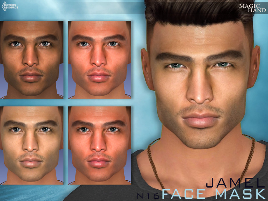 Jamel Face Mask N16 by MagicHand from TSR • Sims 4 Downloads