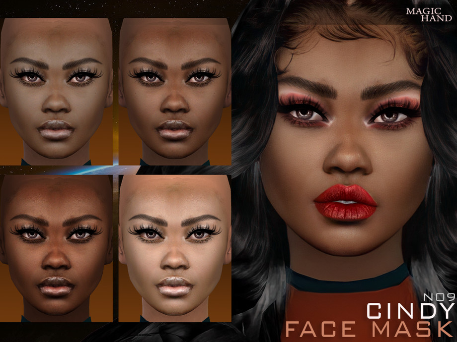 Cindy Face Mask N09 by MagicHand from TSR • Sims 4 Downloads