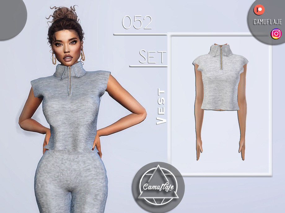 SET 052 - Vest by Camuflaje from TSR • Sims 4 Downloads